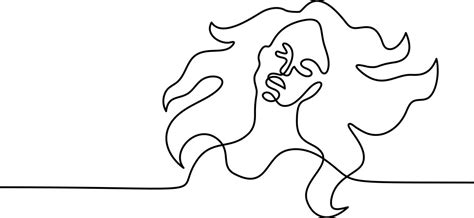 Sexy Woman Hand Drawn Logo Design Concept Template