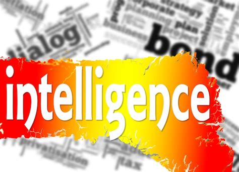 Premium Photo Word Cloud With Intelligence Word