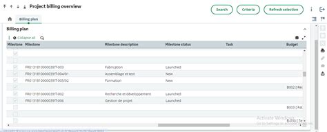 Project Billing Overview Functionality In Sage X3 Sage X3 Tips Tricks And Components