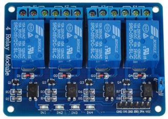 Modulo Relè 4 canali 5VCC con fotoaccoppiatori PC817