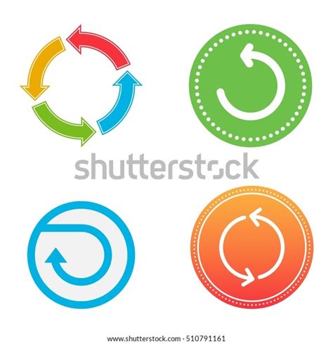 Ui Interface Reload Circle Button Element Stock Vector Royalty Free 510791161