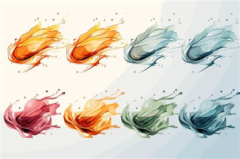 Premium Vector Set Of Watercolor Blobs Isolated On White Background