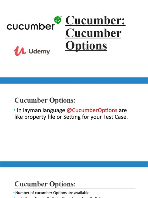 cucumber options pdf