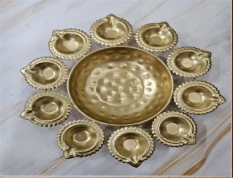 Golden Round Urli Design 1 Set Of 3 For Decoration At Rs 650 Set In Gurugram