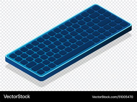 Isometric Generic Computer Keyboard Icon Vector Image