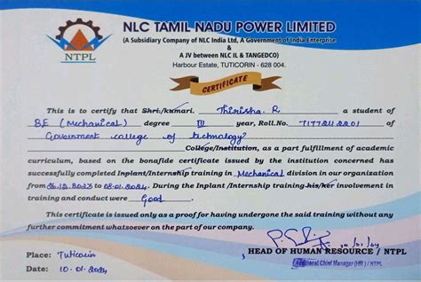 Thirisha R On Linkedin Internshipcompletion Powerplantexperience Grateful