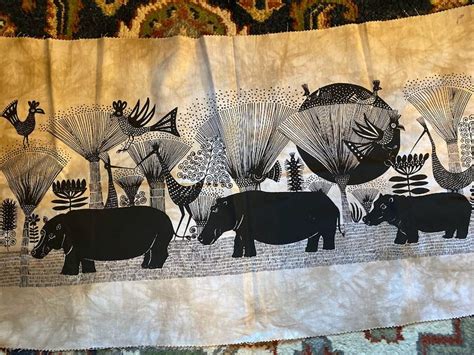 The Heidi Lange Piece Traditional Kenyan Design Fiber Art Textile Art