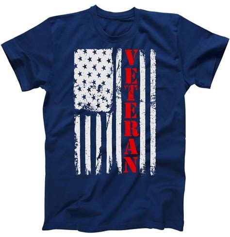 Teeshirtpalace Us Veterans Vintage American Flag T Shirt Shirts