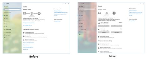 Updated Design For Network Status Settings Page Insider Fast Build