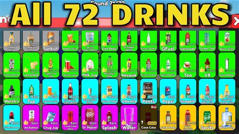 How To Get All 72 Drinks In Find The Drinks Roblox Badges Youtube
