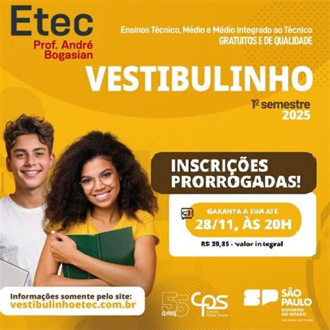 Vestibulinho Etec Prof André Bogasian