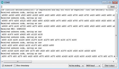 The Ir Led Ir Receiver Module Received Strange Data Why