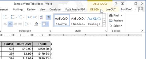 How To Add Shading To Table Cells In Word