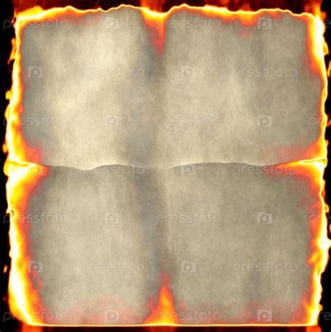 Фотография на тему Горящий лист бумаги Pressfoto