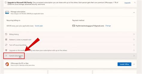 How To Cancel Microsoft Office 365 Subscription Membership