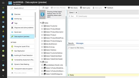 Query Editor Not Visible In Azure SQL DB In Azure Portal Stack Overflow