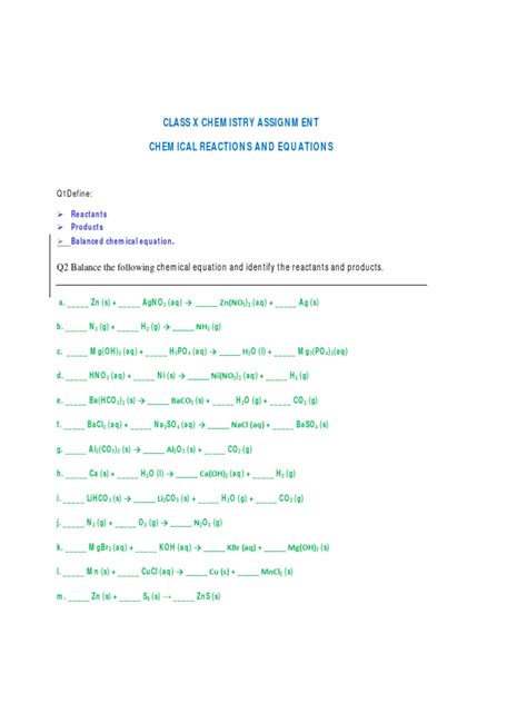 cl 10 assignment 2 pdf chloride hydroxide