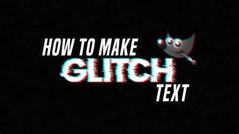 HOW TO MAKE GLITCH TEXT IN GIMP TUTORIAL YouTube