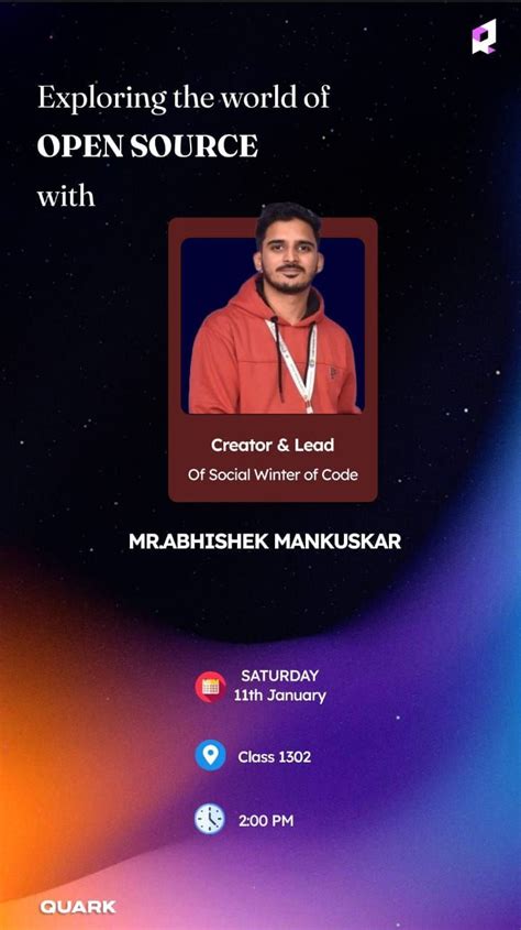 team quark vit pune on linkedin opensource socialwinterofcode swoc vitpune teamquark