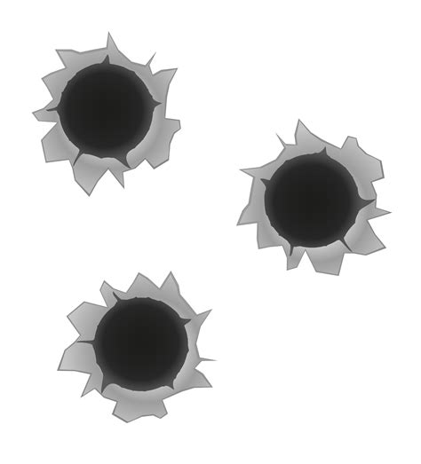 Bullet Holes Vector Illustration 488527 Vector Art At Vecteezy