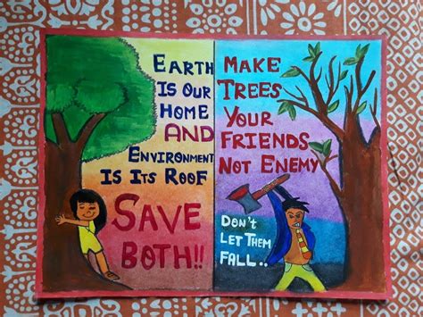 Slogandrawing For Environment Day Simple Poster Design Earth Day