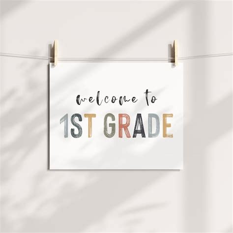 First Grade Posters For Classroom Etsy