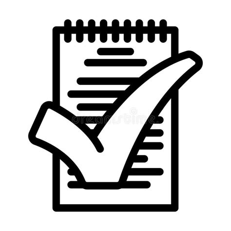 Notepad Check Mark Icon Color Illustration Stock Vector Illustration Notepad Check Mark Icon Color Illustration Stock Vector Illustration