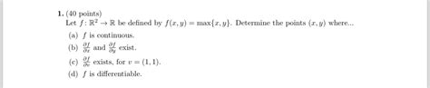 Solved By An Expert 40 ﻿points ﻿let Fr2→r ﻿be Defined By