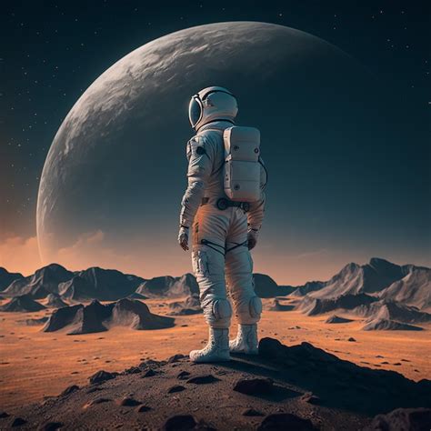 Astronaut In Moon