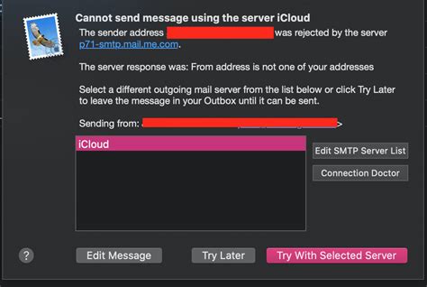 error cannot send message using the… apple community