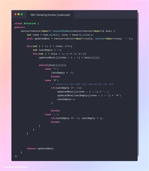 Suhaan Bhandary On Linkedin Problemsolving Codingjourney Continuouslearning Dsa