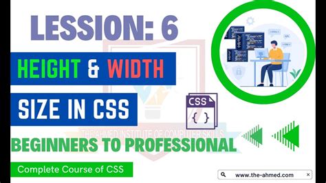 Css Tutorials For Beginnersheight And Width In Css Hindi Urdu The