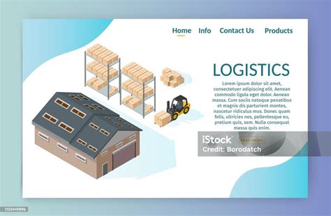 저장 벡터의 아이소메트릭 창 고 외장 배송 배달 평면 그림 물류 개념 수출 트럭 인포 그래픽 배너 세트 3차원 형태에 대한 스톡 벡터 아트 및 기타 이미지 Istock