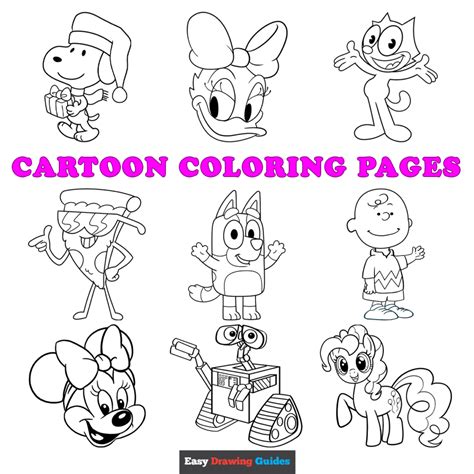 Cartoon Characters Coloring Book Pdf