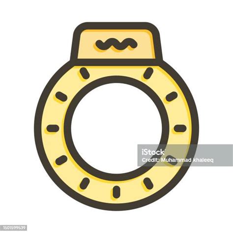 Mens 반지 두꺼운 선은 개인적이고 상업적인 사용을 위한 색깔을 채웠다 가득 찬에 대한 스톡 벡터 아트 및 기타 이미지 가득 찬 두꺼운 벡터 Istock