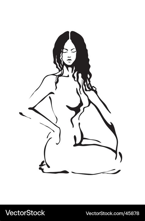 Nude Royalty Free Vector Image Vectorstock