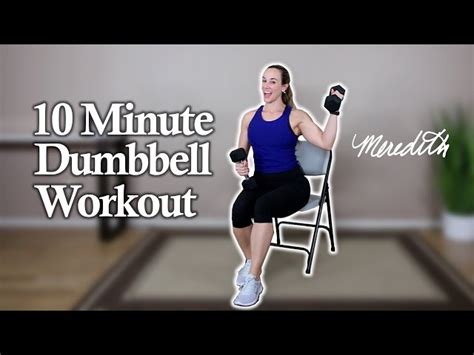 10 Minute Seated Hiit Dumbbell Workout ~ Sportzone