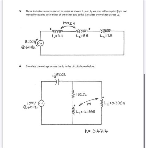 Solved 5 Three Inductors Are Connected In Series As Shown