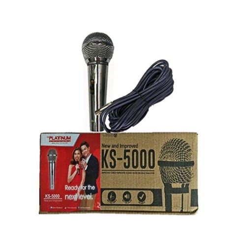 Platinum Mic Karaoke Ks 5000 High End Dynamic Wired Mic Lazada Ph