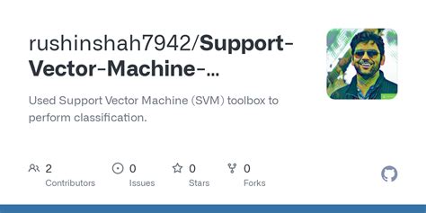 Github Rushinshah7942support Vector Machine Classification Used