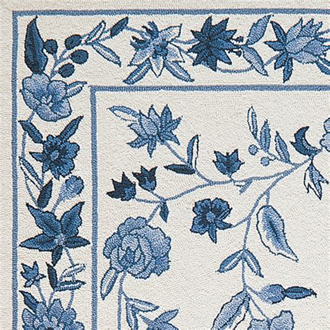 Kas Colonial 1727 Ivoryblue Floral Area Rug Incredible Rugs And Decor