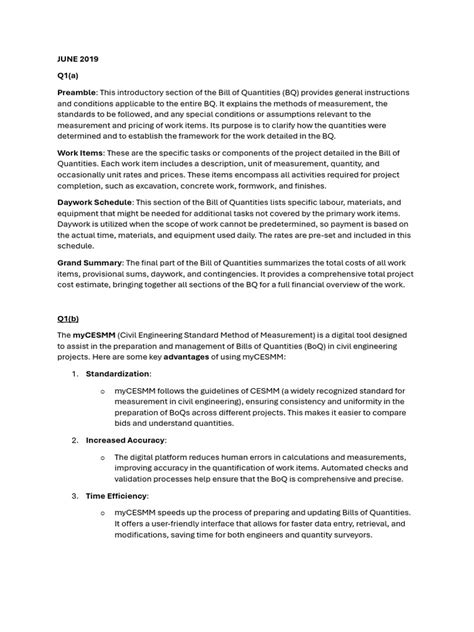 Answer Scheme Q1a And Q1bjul 2017 And June 2019 Pdf Project Management