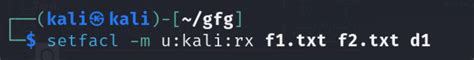 Linux Setfacl Command With Example Geeksforgeeks