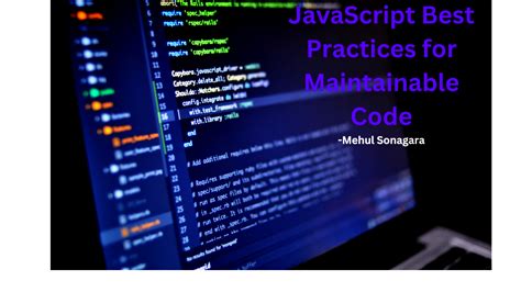 javascript best practices for maintainable code