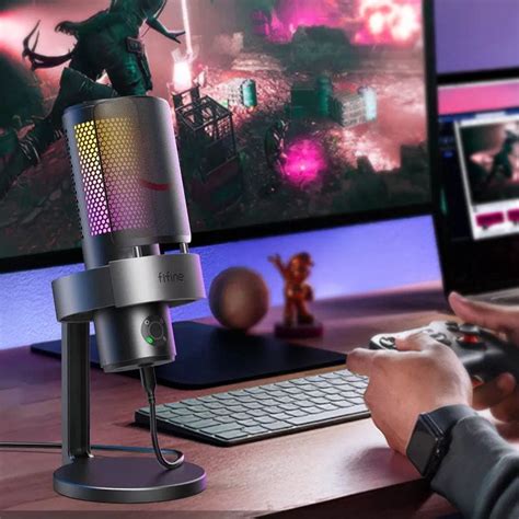 Fifine AmpliGame A9 - Lumières LED RVB - USB Type C