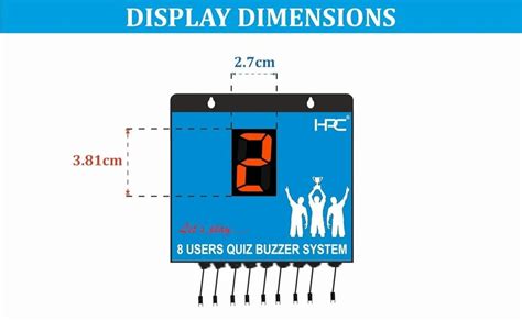Hpc 8 User Quiz Buzzer System With 8 Meter Long Wire Model Hpc 202 12