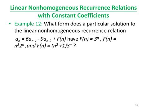 Ppt 7 2 Solving Linear Recurrence Relations Powerpoint Presentation Free Download Id 1935113