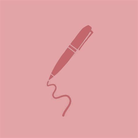 Pink Pen Icon
