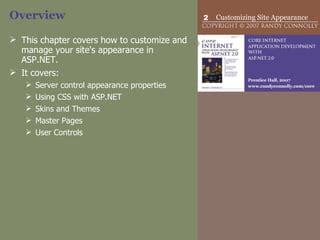 Asp Net Customizing Your Sites Appearance Ppt