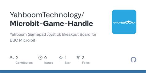 Github Yahboomtechnologymicrobit Game Handle Yahboom Gamepad